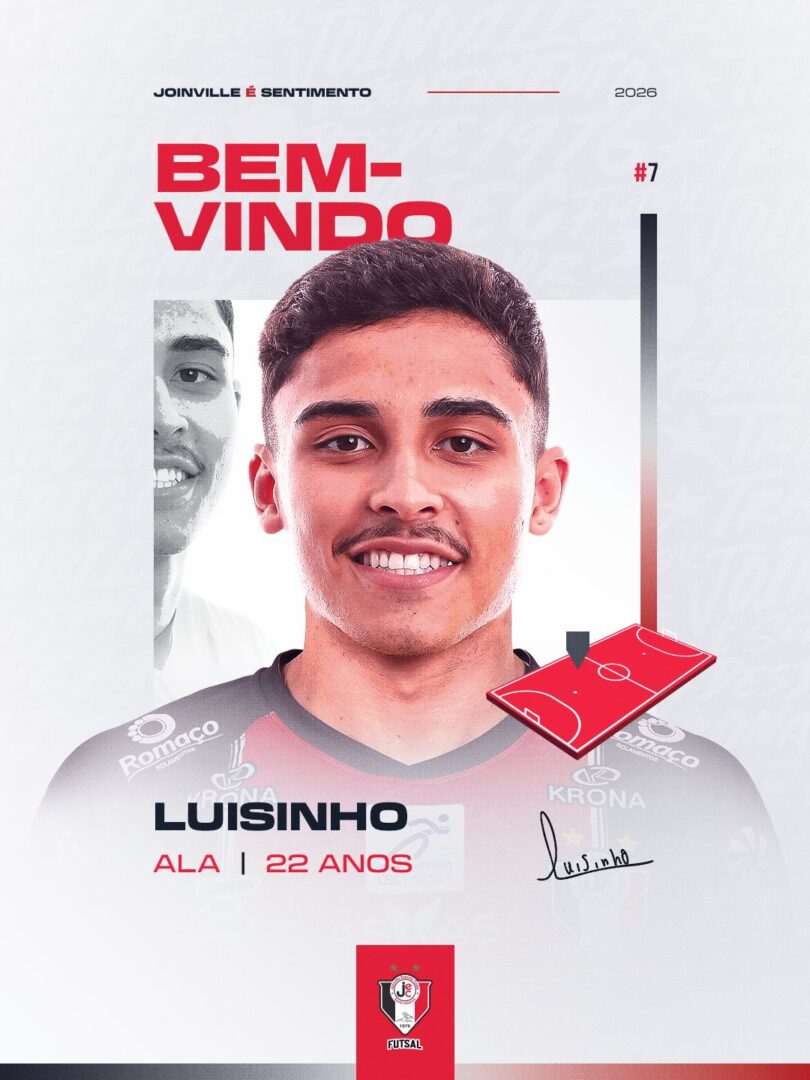 Ala-direito Luisinho reforça o JEC/Krona em 2026 – JEC FUTSAL